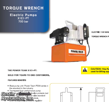 Powerteam Torque Pumps PDF | Gustin Hydraulics
