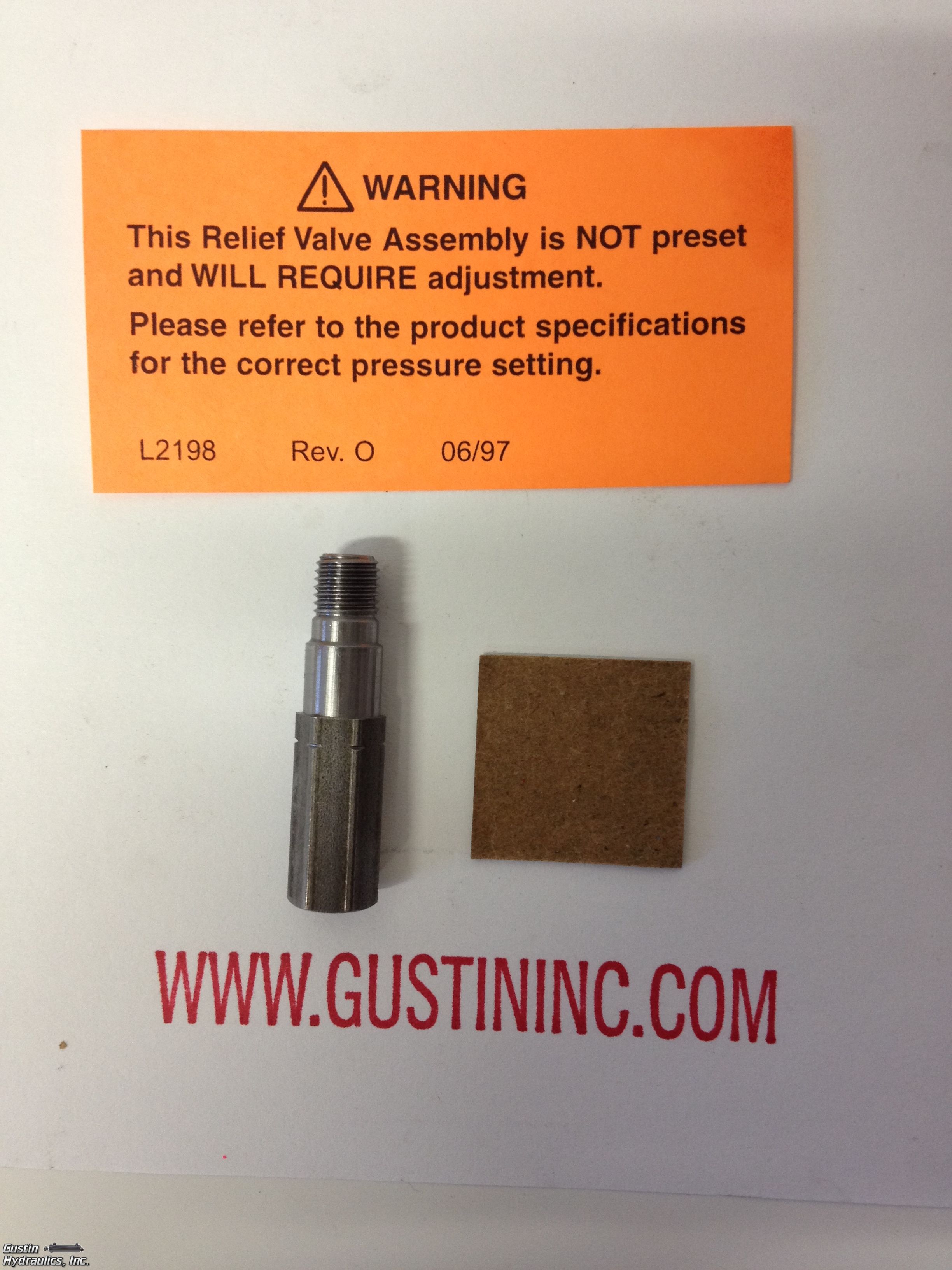 Enerpac DA5493900SR Relief Valve Assy | Gustin Hydraulics