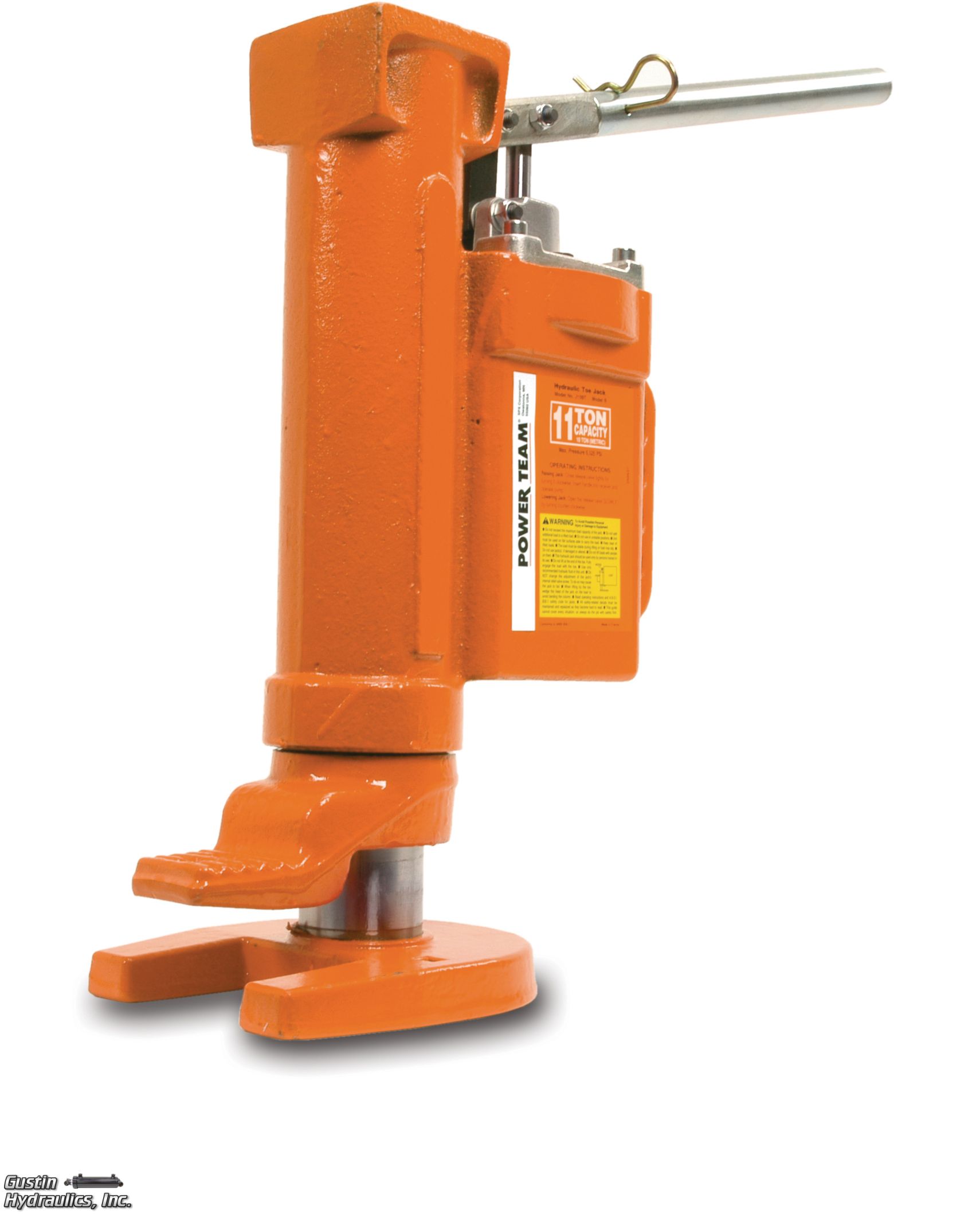 Power Team J109T TOE JACK, 11 TON, 9-1/4" LIFT STROKE |Gustin Hydraulics