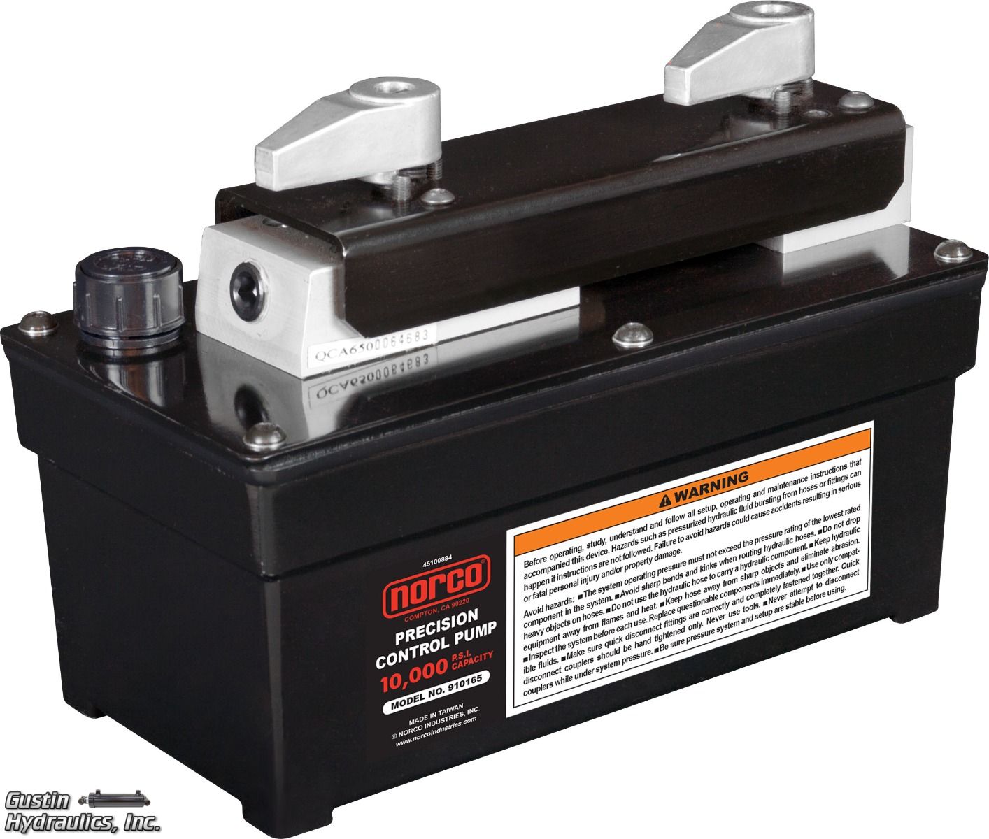 Norco 910165 Air-Hydraulic Pump W/ Fine Adjust Hand Controls | Gustin ...